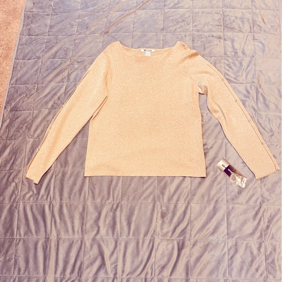 Sweaters | Sparkling Gold Holiday Sweater | Poshmark